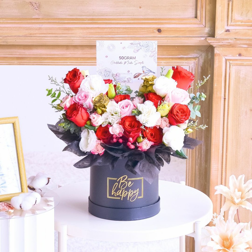 50Gram Flower Shop's Elegant Flower Boxes: Delivering Smiles Across The ...