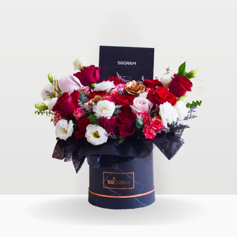 50Gram Flower Shop's Elegant Flower Boxes: Delivering Smiles Across The ...