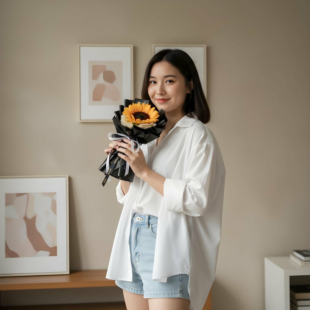 SunFlower Mini Flower Hand Bouquet | Free Delivery KL & PJ
