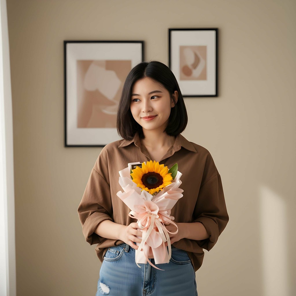 SunFlower Mini Flower Hand Bouquet | Free Delivery KL & PJ