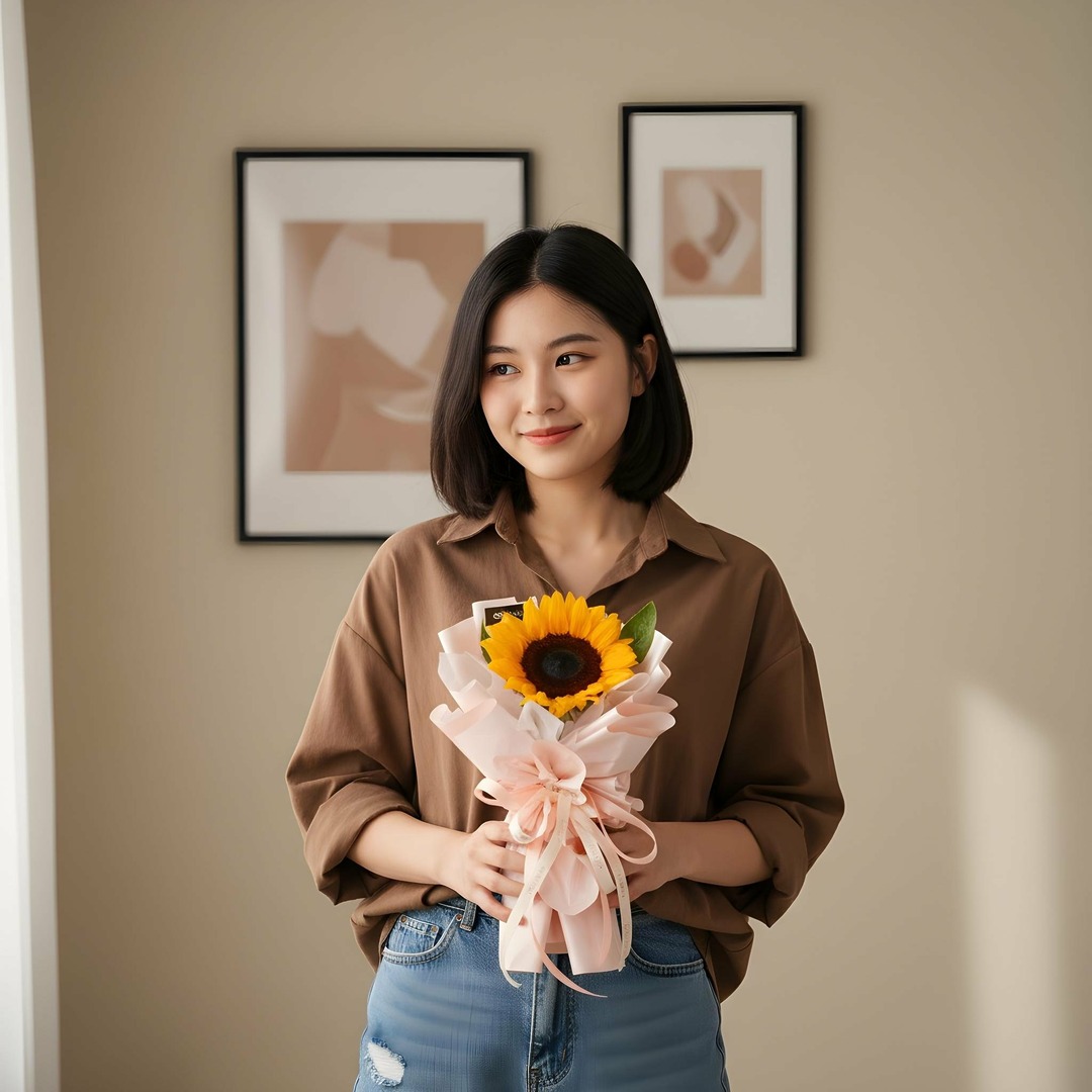 SunFlower Mini Flower Hand Bouquet | Free Delivery KL & PJ