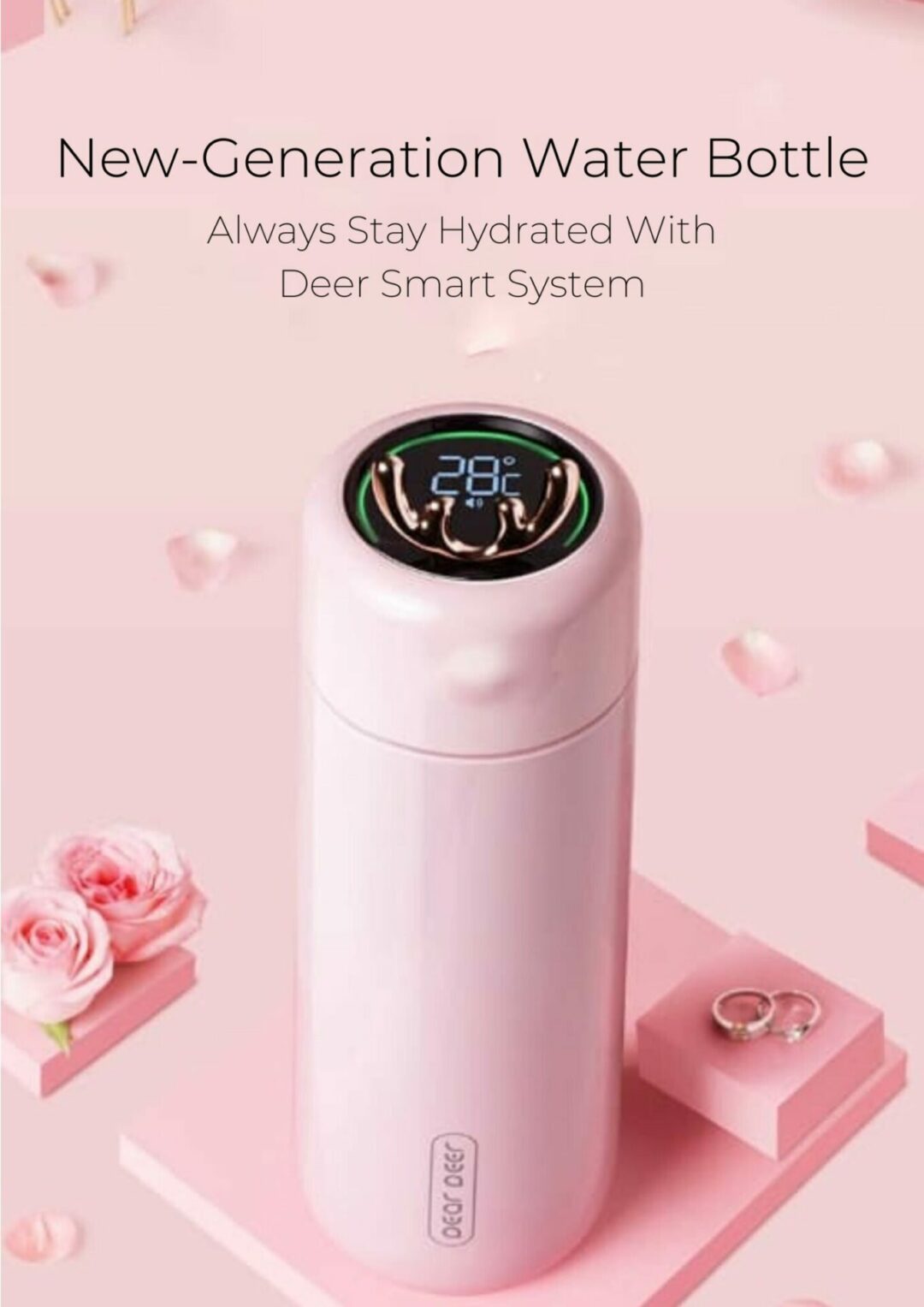 Tap Tap Thermo Flask Smart Bottle [Black] | 50Gram