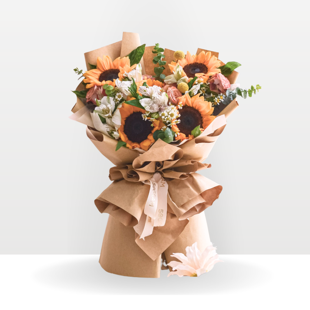 SunFlower Mini Flower Hand Bouquet | Free Delivery KL & PJ